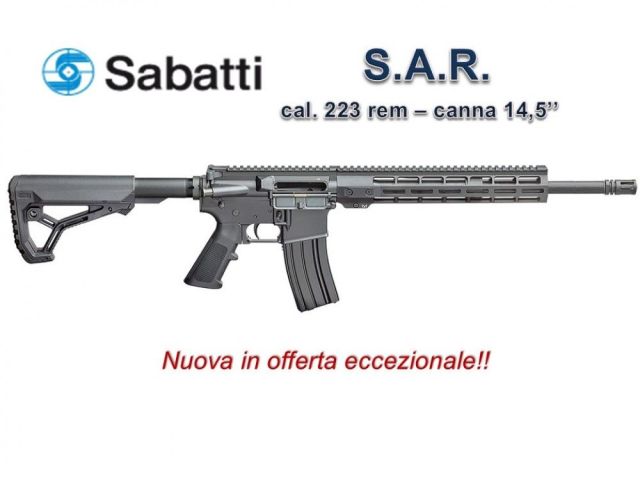Sabatti SAR cal.223 rem canna 18,5 nuovo in offerta | La Vetrina Delle Armi