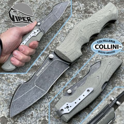 Viper - Rhino 1 - Elmax steel - DCV Micarta Verde by Fabrizio Silvestr ...